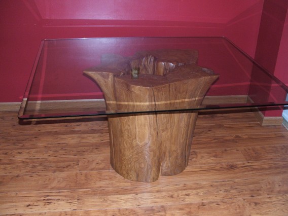 Refer to " Flat cut hollow stump table